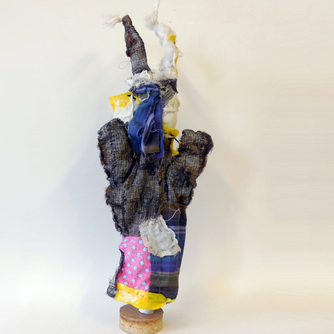 Masked Rabbit Puppet in Textiles - Etsy