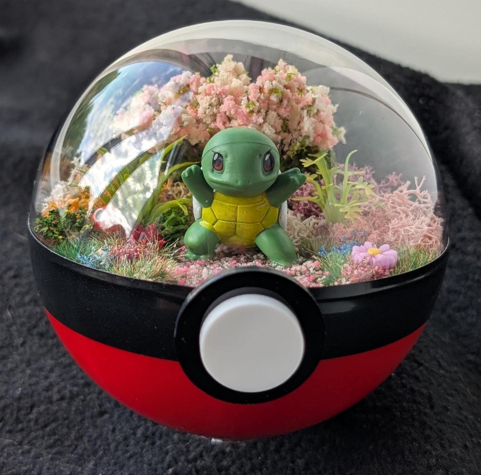 Squirtle Pokeball Handmade Pokemon Terrarium. Homemade, Diarama ...