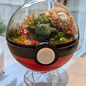 Bulbasaur Pokeball Handmade Pokemon Terrarium. Homemade, Diarama ...