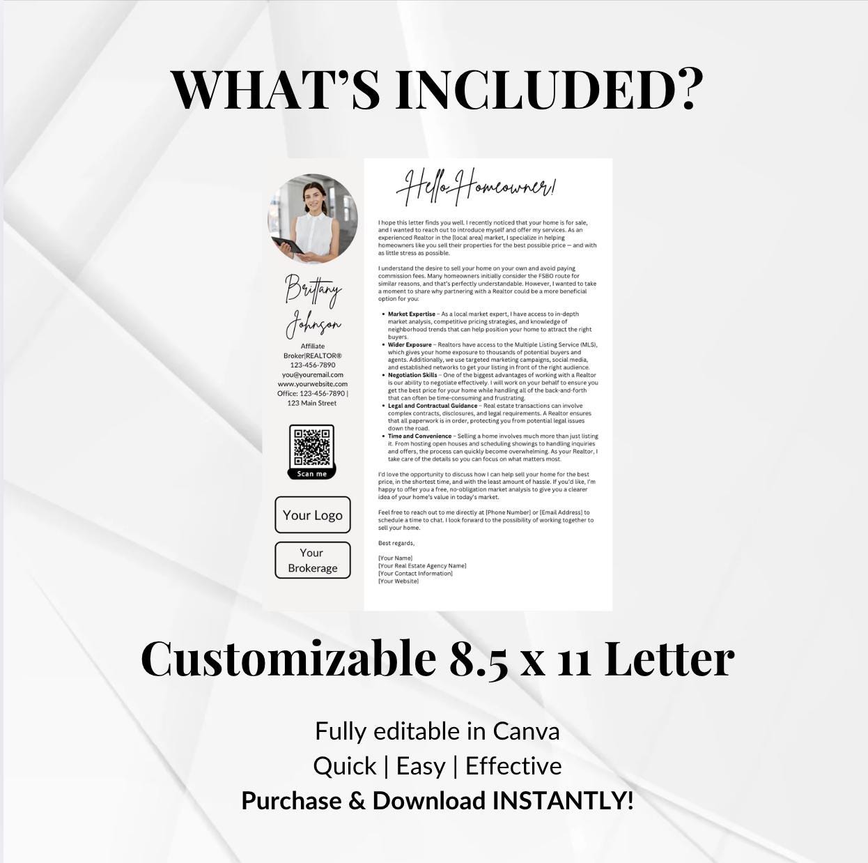 Real Estate FSBO Flyer | for Sale by Owner Letter | Farming Flyer ...