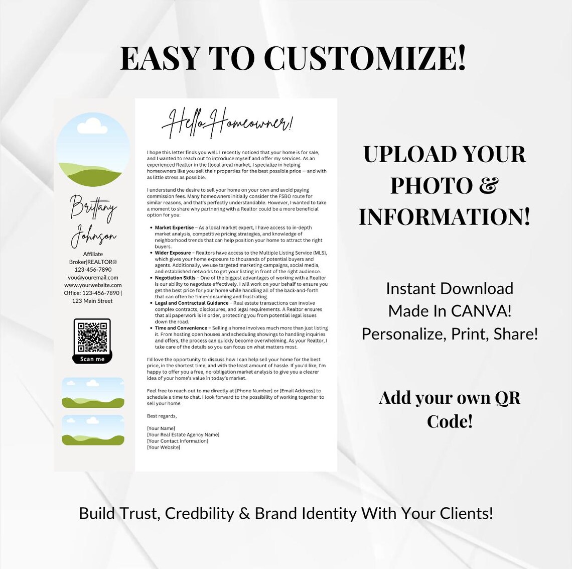 Real Estate FSBO Flyer | for Sale by Owner Letter | Farming Flyer ...