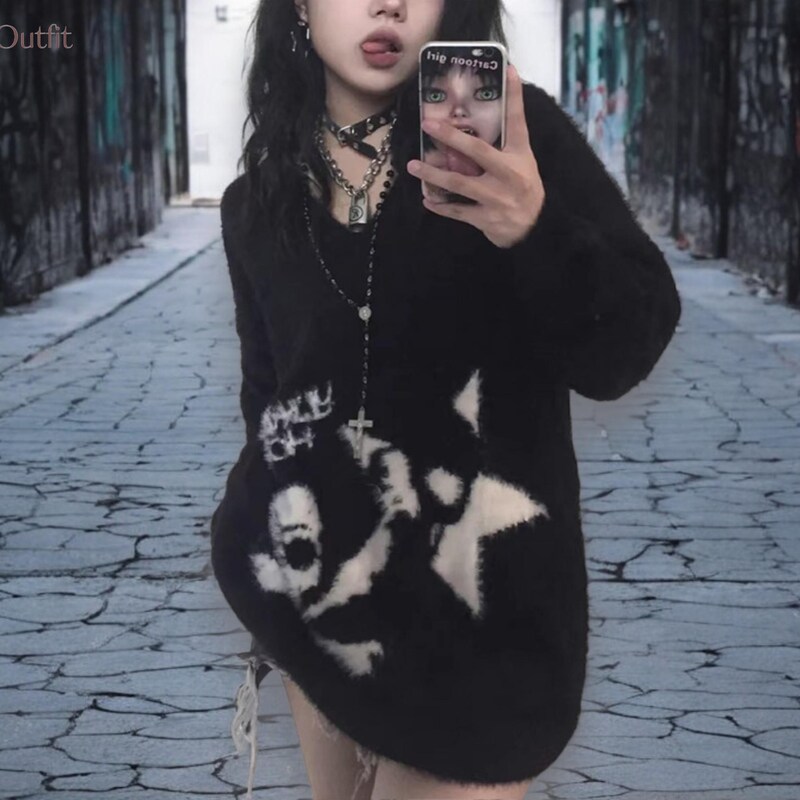 Grunge Sweater - Etsy