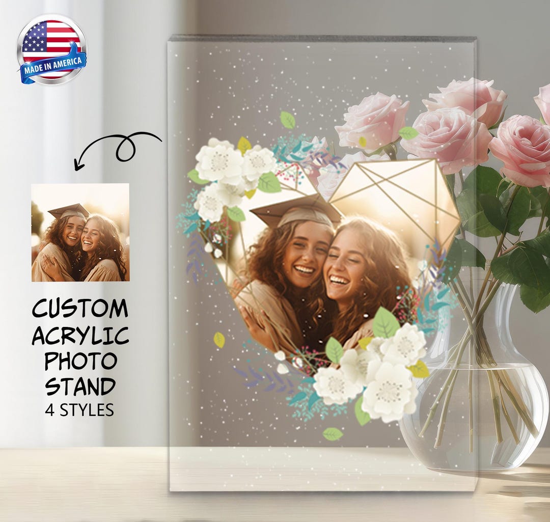 Personalized Acrylic Photo Frame Block, Custom Acrylic Block Photo ...