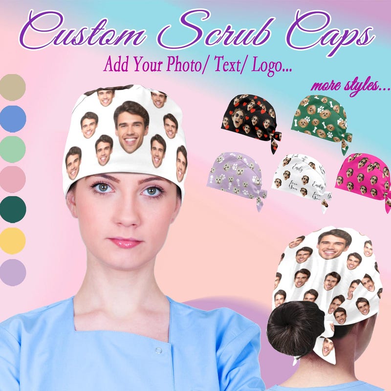Custom Scrub Caps - Etsy