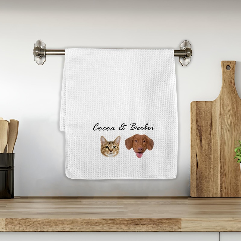 Pet Face Kitchen Towel - Etsy
