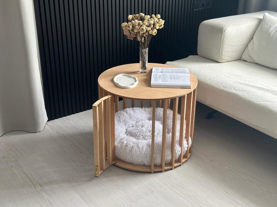 Modern Dog House Coffee Table: Minimalist Scandinavian Pet Furniture - Etsy