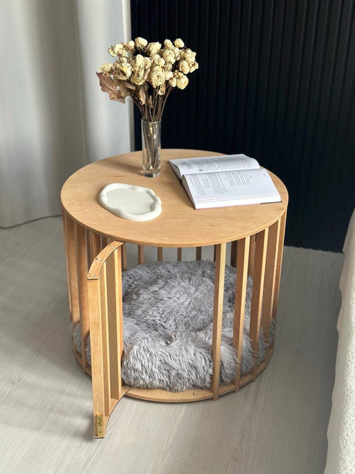 Modern Dog House Coffee Table: Minimalist Scandinavian Pet Furniture - Etsy