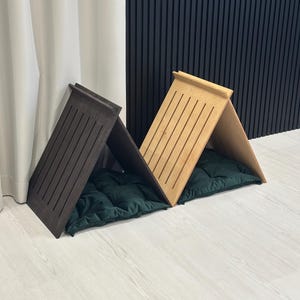 Set of 2 Items: Eco Friendly Light and Dark Dog Houses. Dog Crate ...