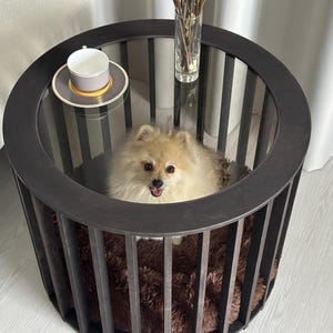 Modern Dog House Coffee Table: Scandinavian Minimalist Pet Furniture - Etsy