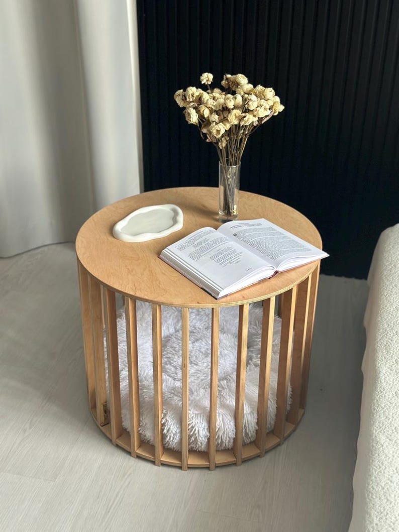 Modern Dog House Coffee Table: Minimalist Scandinavian Pet Furniture - Etsy
