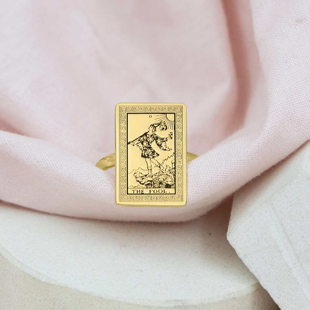 The Fool Tarot Ring – Sterling Silver Adventure Jewelry, Leap of Faith ...