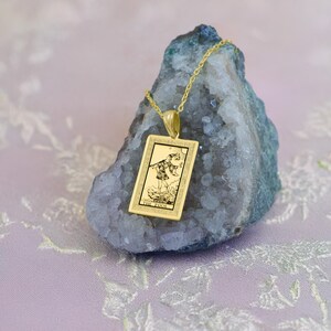 The Fool Tarot Necklace – Sterling Silver New Beginnings Pendant, Leap ...