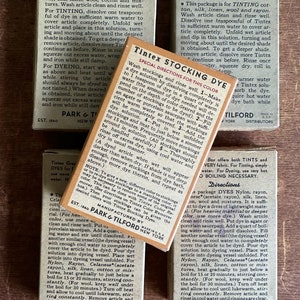5 Vintage Tintex Fabric and Stocking Dyes / Instant Collection ...