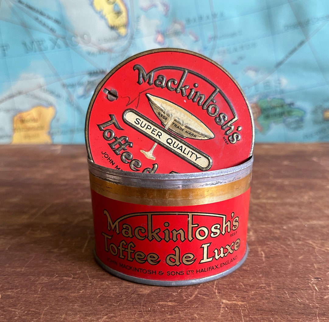 Vintage Candy Tin / Mackintosh's Toffee De Luxe / Super Quality ...
