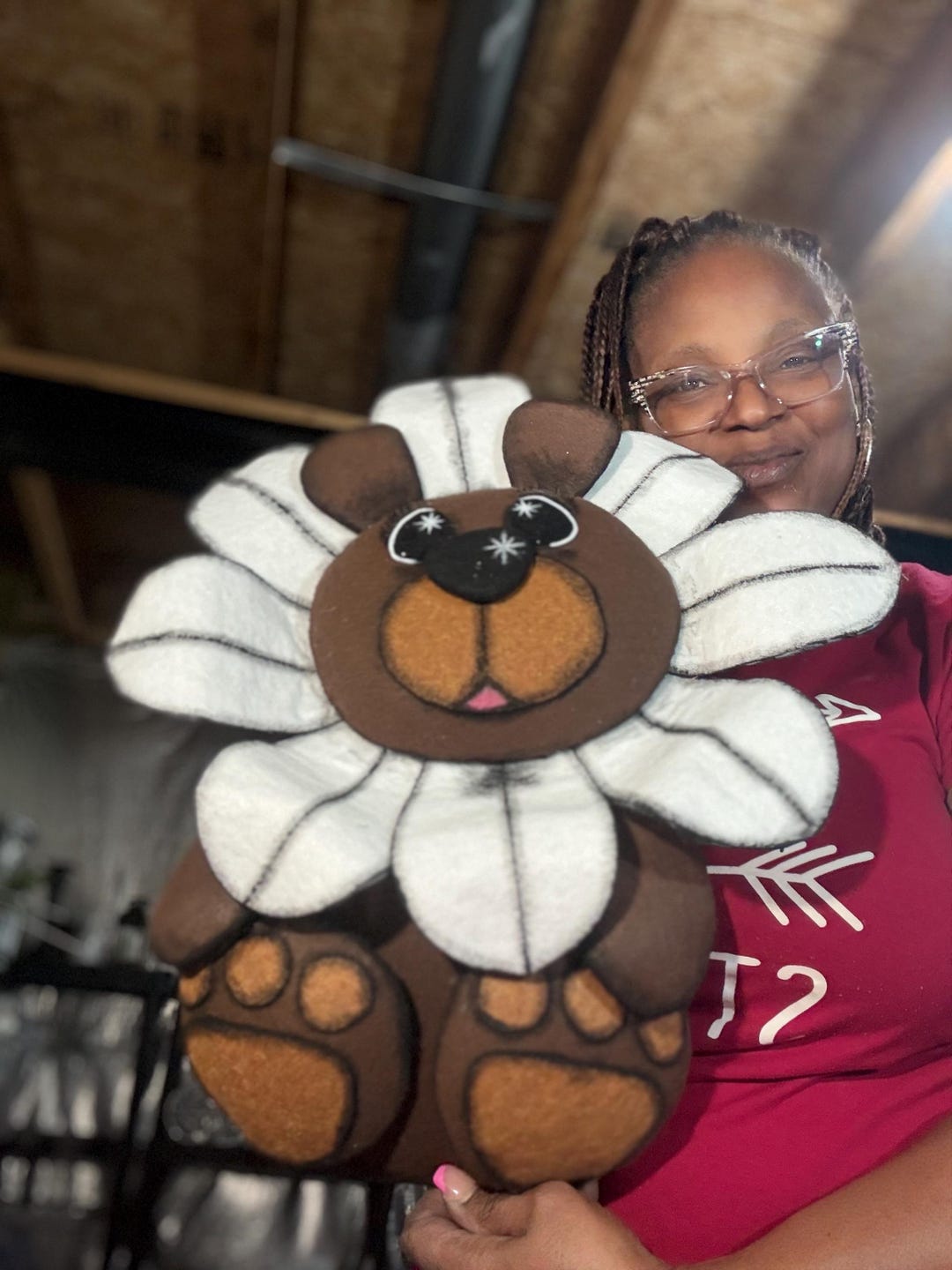 Daisy Bear Wreath Attachment - Etsy