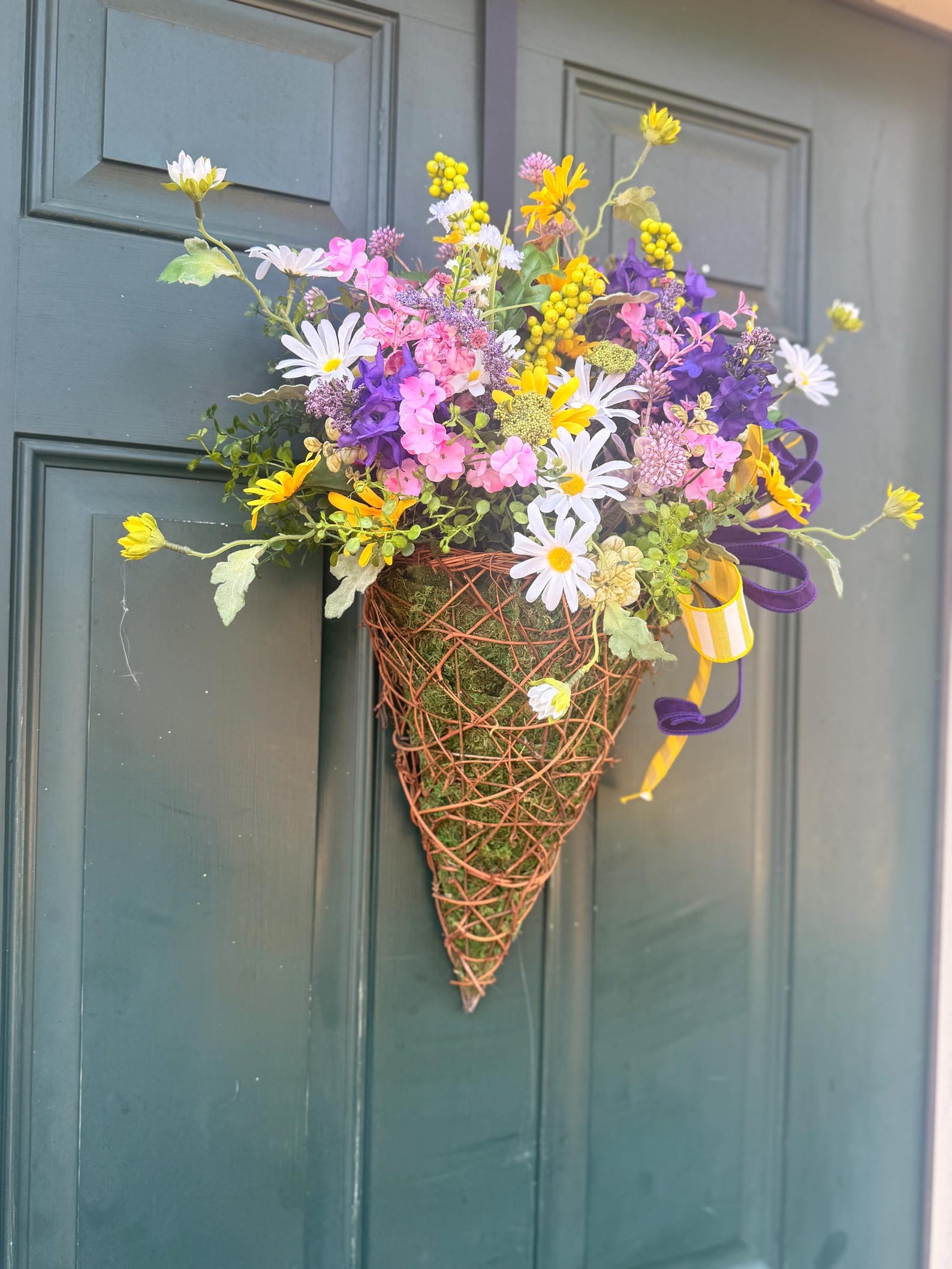 Floral Bouquet Door Hanger - Etsy