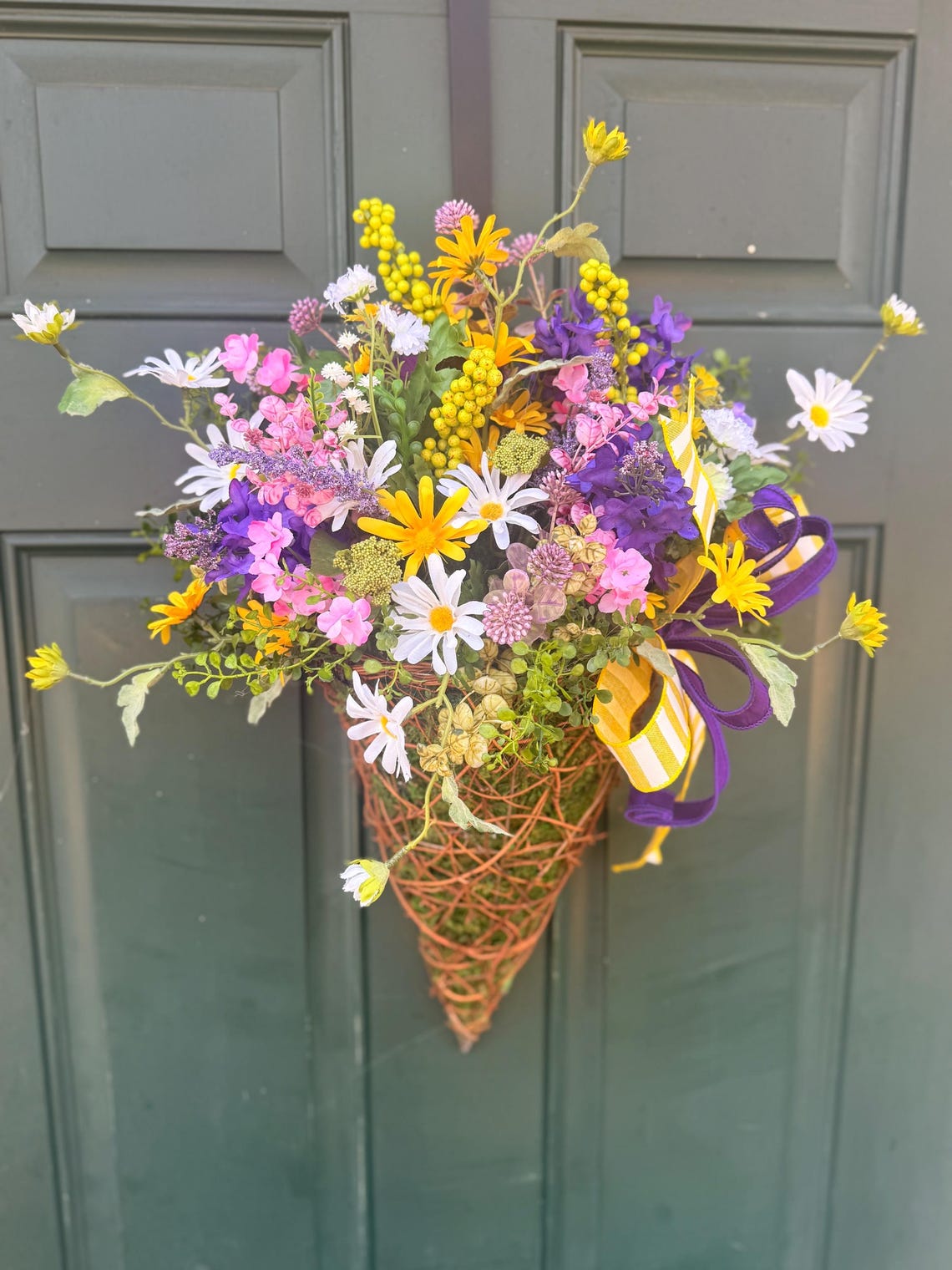 Floral Bouquet Door Hanger - Etsy