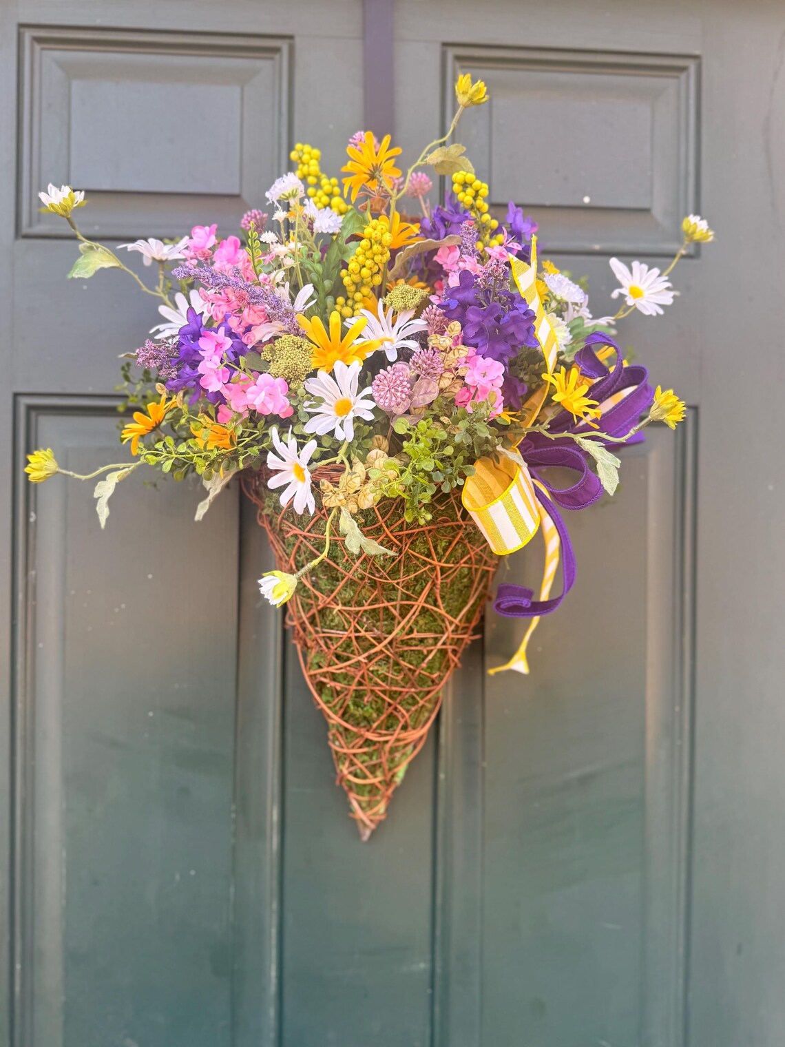 Floral Bouquet Door Hanger - Etsy