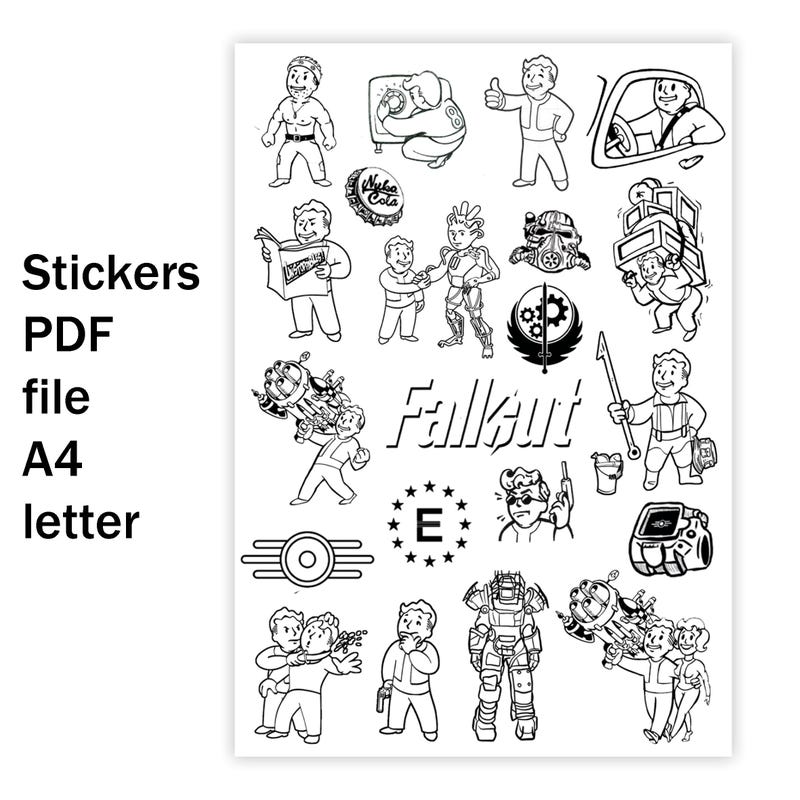Fallout Labels - Etsy