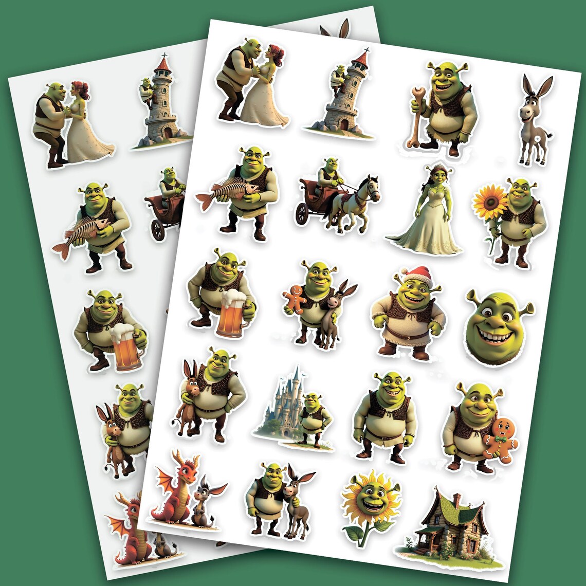 Shrek Stickers for an Album, Weekly Planner. Little Things and Trinkets ...