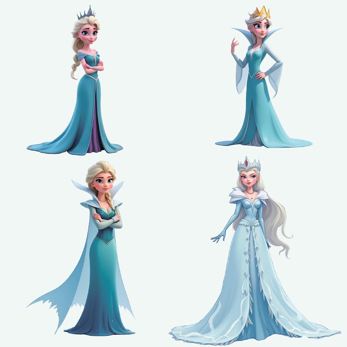 Clipart Snow Queen, Princess, Winter Beauty, Ideal for Gift, New Year's ...