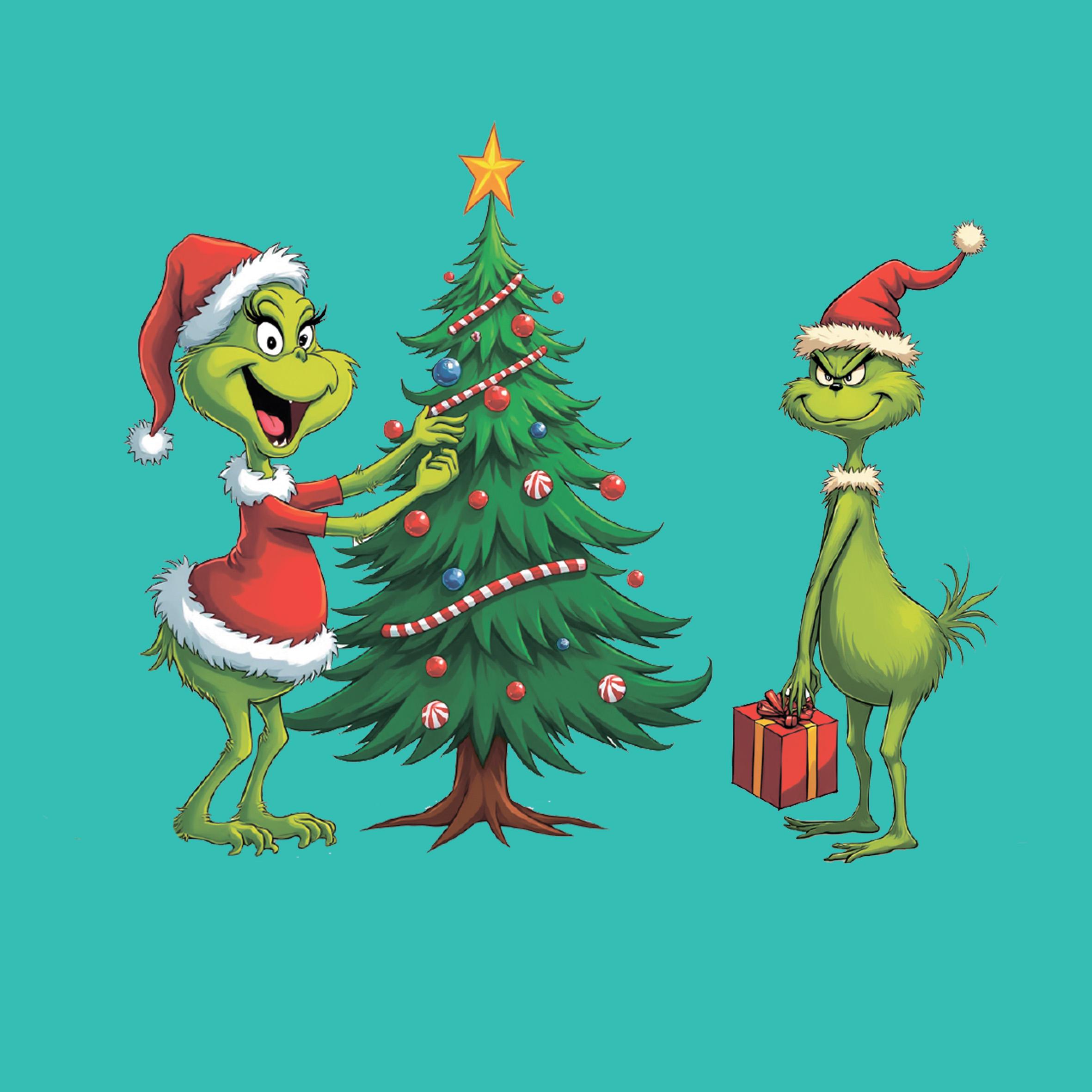 Christmas Grinch Clipart. Transparent Background. Ideal for Gifts and ...