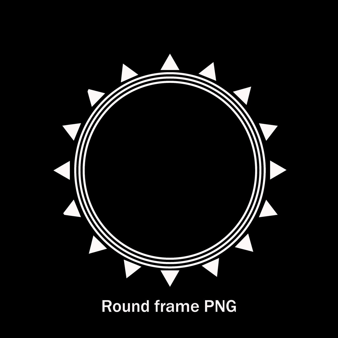 Round Frame Circle for Use in Photoshop for Photography to Highlight an ...