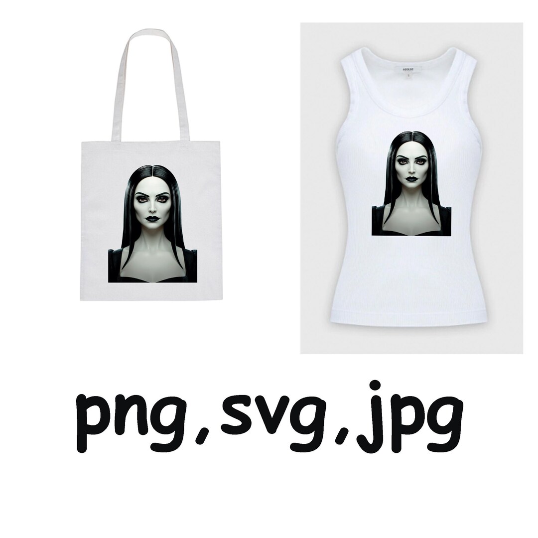 Vampire Woman. Ionstr. Morticia Adams. Digital File. Design for Clothes ...