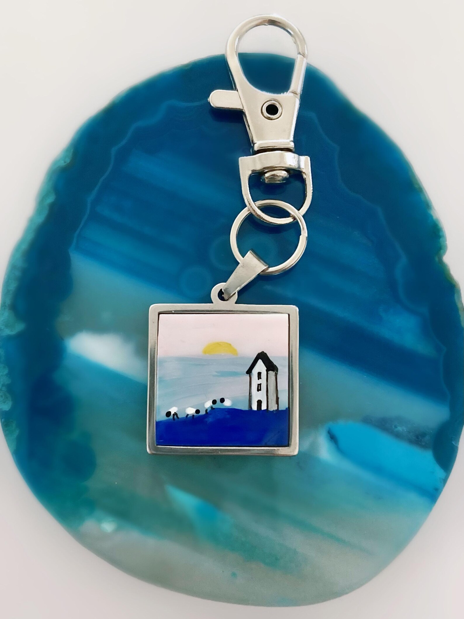 Hand Painted Keychains and Charms - Etsy