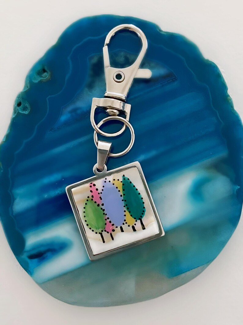 Hand Painted Keychains and Charms - Etsy