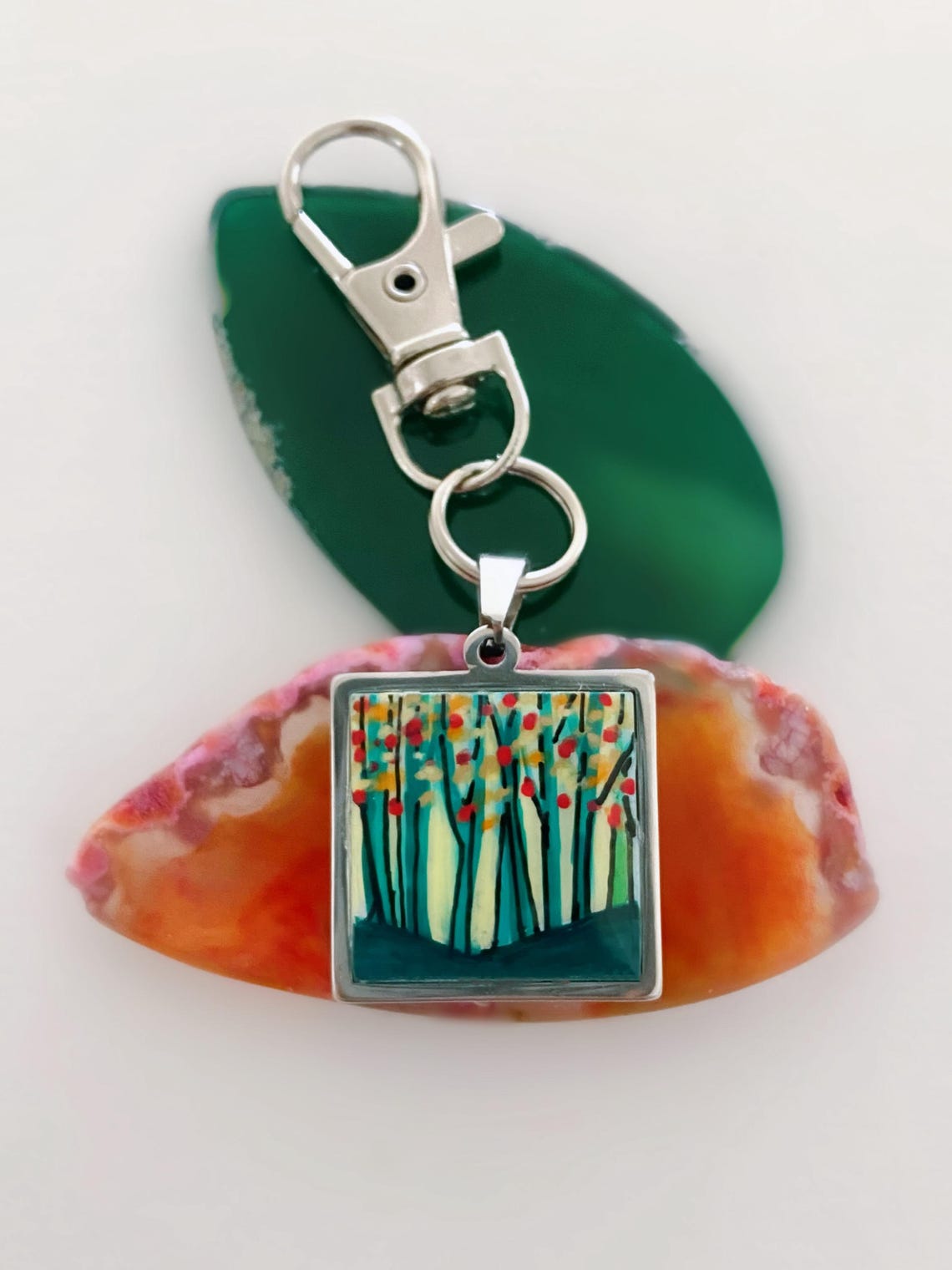 Hand Painted Keychains and Charms - Etsy