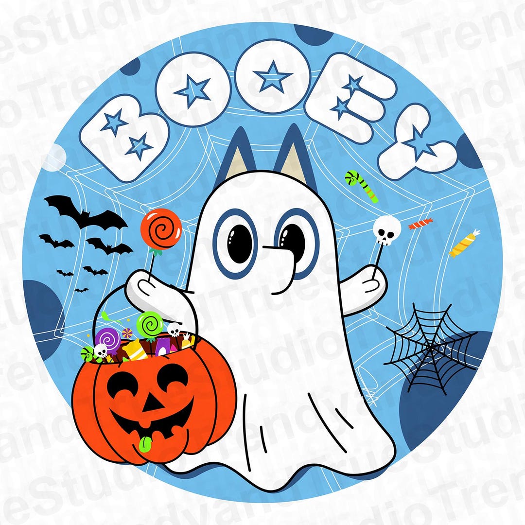 Booey Bluey Halloween PNG PDF Eps Dxf for Your Custom Designs - Etsy