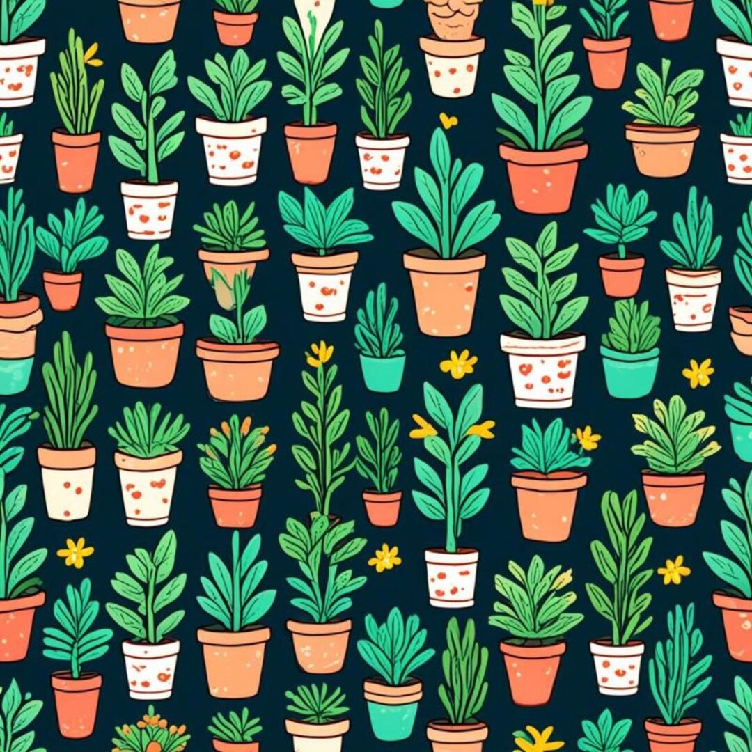 Cute Plant Pattern - Etsy