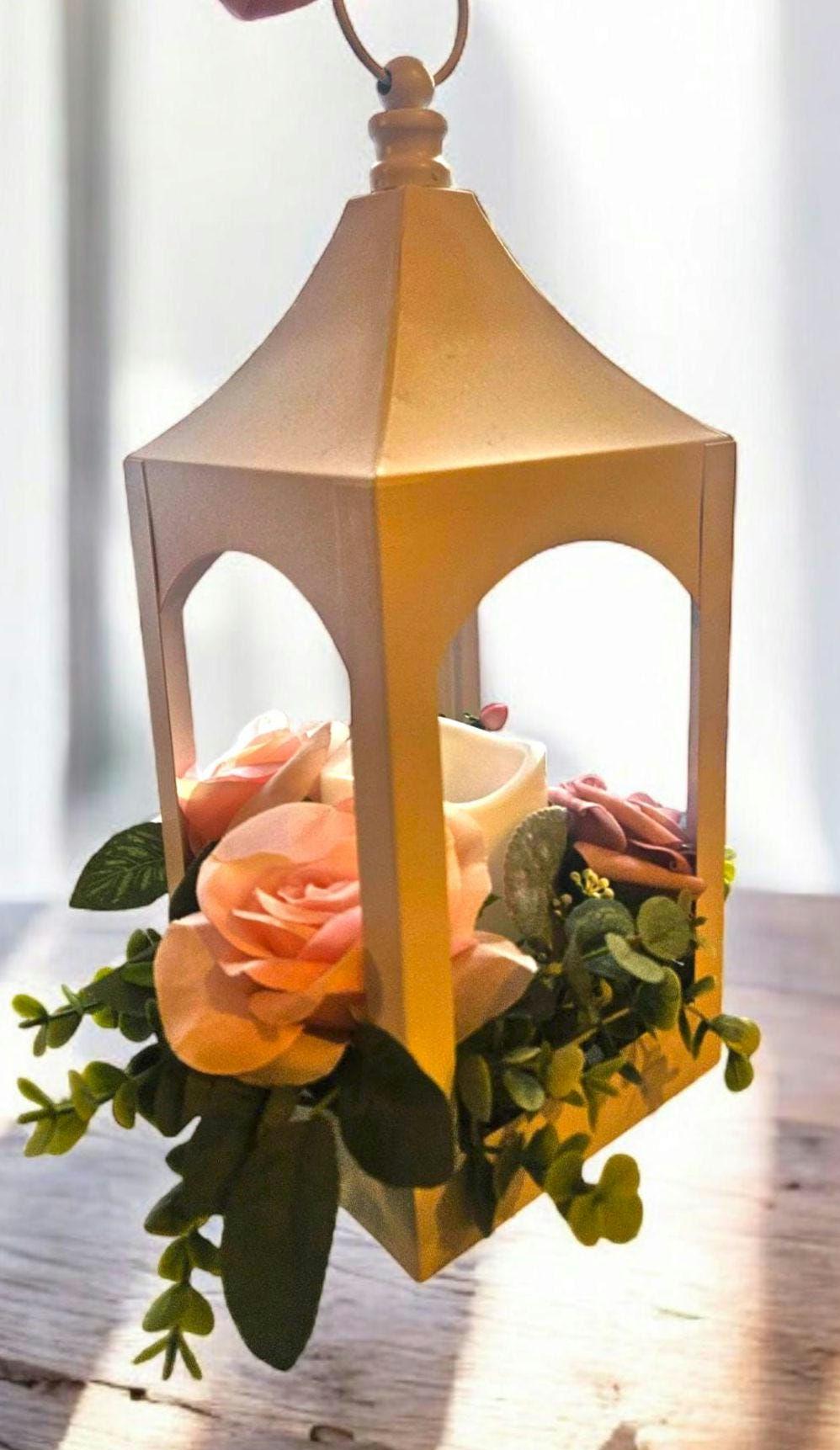 Floral Candle Lanterns - Etsy