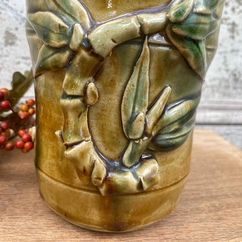 Vintage Bamboo Planter Studio Pottery Planter Vase Bamboo - Etsy