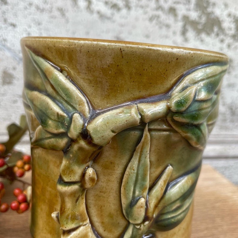 Vintage Bamboo Planter Studio Pottery Planter Vase Bamboo - Etsy