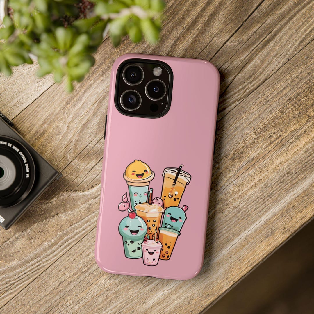 Boba Phone Case, Bubble Tea Phone Case, Phone Case for I Phone 16, 15 ...
