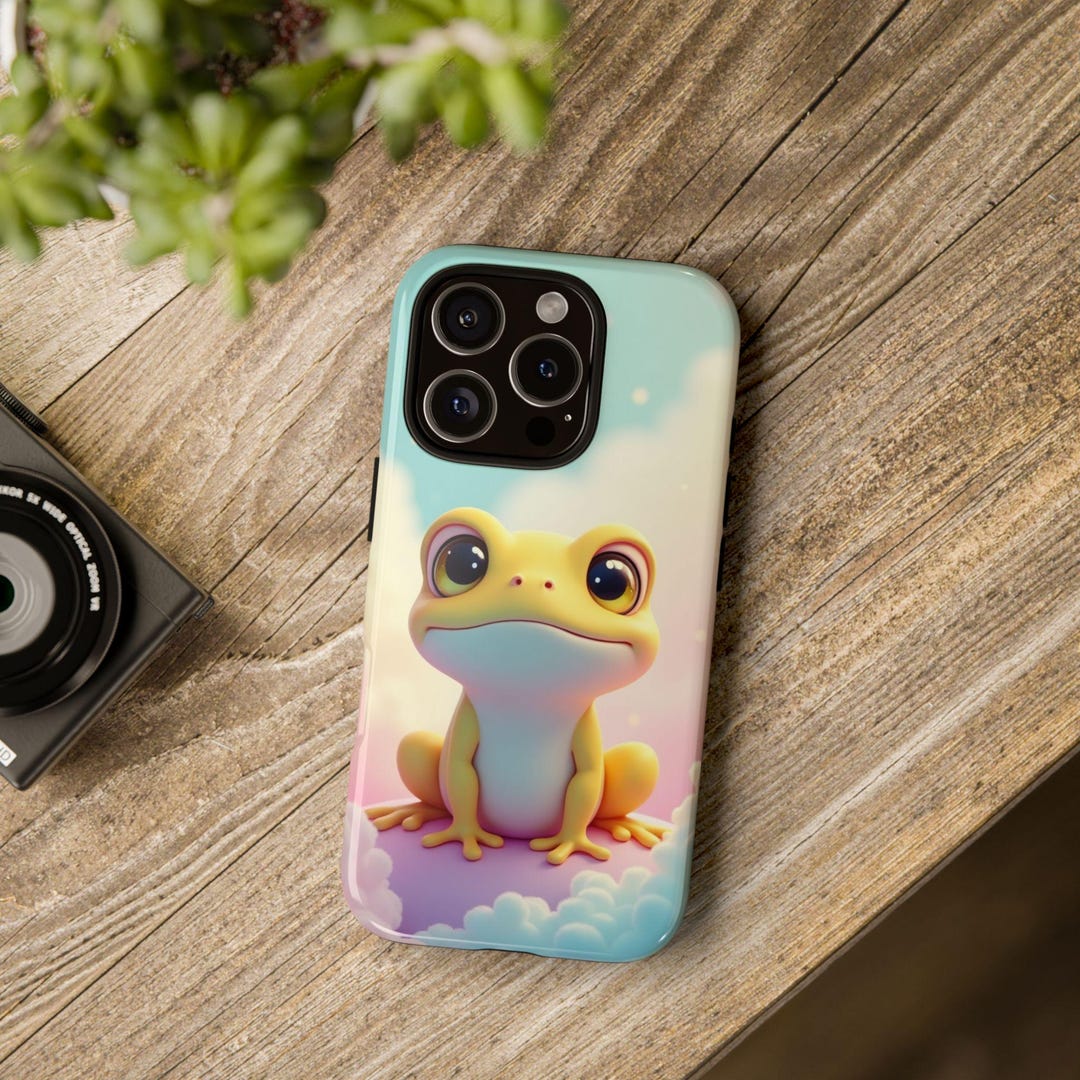 Frog Phone Case, Whimsical Cute Frog Case for iPhone 16 15 14 13 12 11 ...