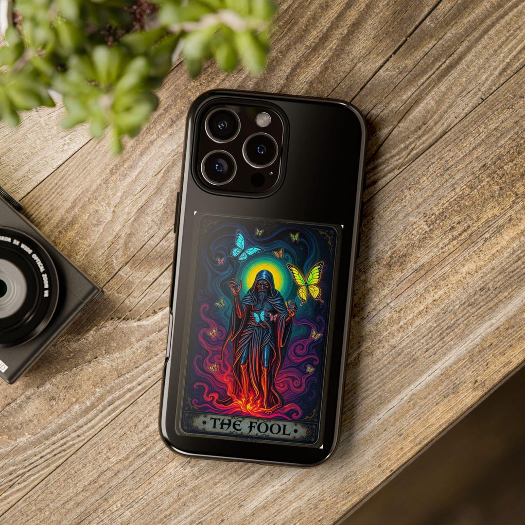 Creepy Psychedelic Tarot Card Phone Case, Phone Case for I Phone 16, 15 ...