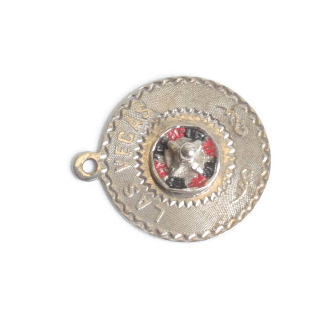 Las Vegas Roulette Wheel Charm Souvenir Spins Mechanical for ...