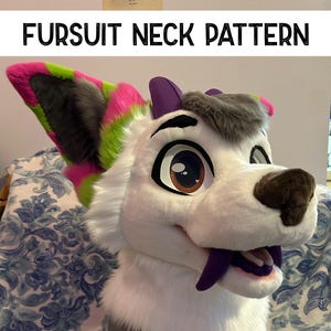 Lined Fursuit Neck Tutorial and Pattern - Etsy