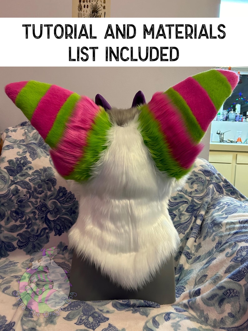Lined Fursuit Neck Tutorial and Pattern - Etsy