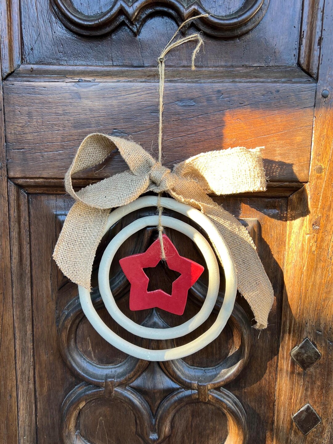 Ceramic Christmas Wreath, Modern Christmas Decoration With Minimal ...