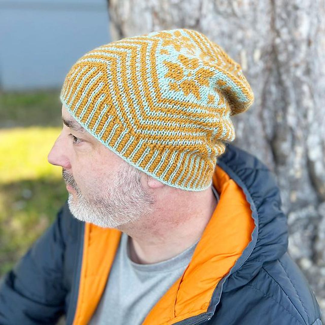 Nicholas Slouch Pattern PDF - Intermediate Worsted Yarn Beanie Toque ...