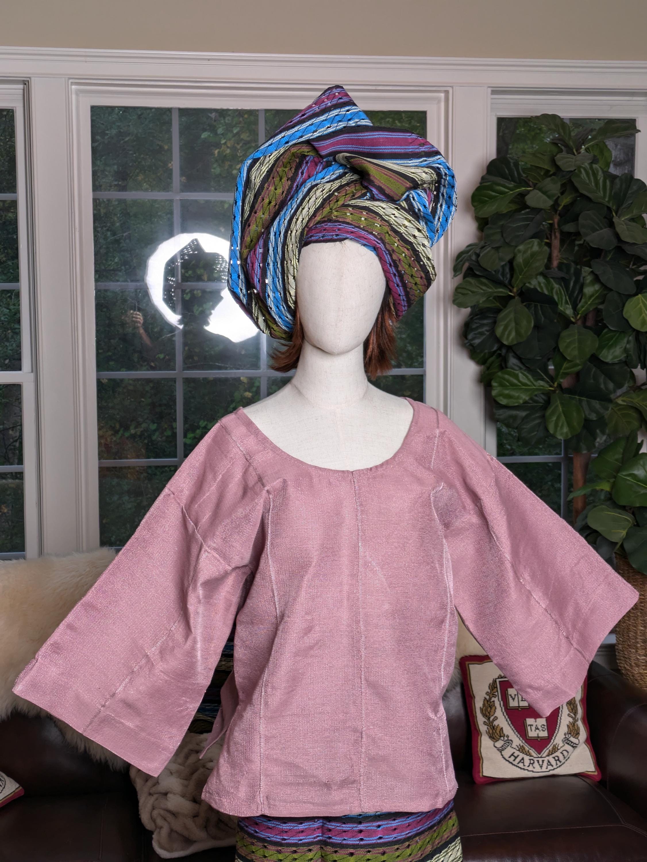 ASO OKE Net Weave, Female Modern Set, Wrappa, Buba, Gele, Ipele, File ...