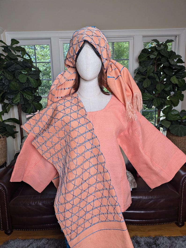 ASO OKE Fringe Design Vintage Female Set, Wrappa, Buba, Gele, Ipele, 4 ...