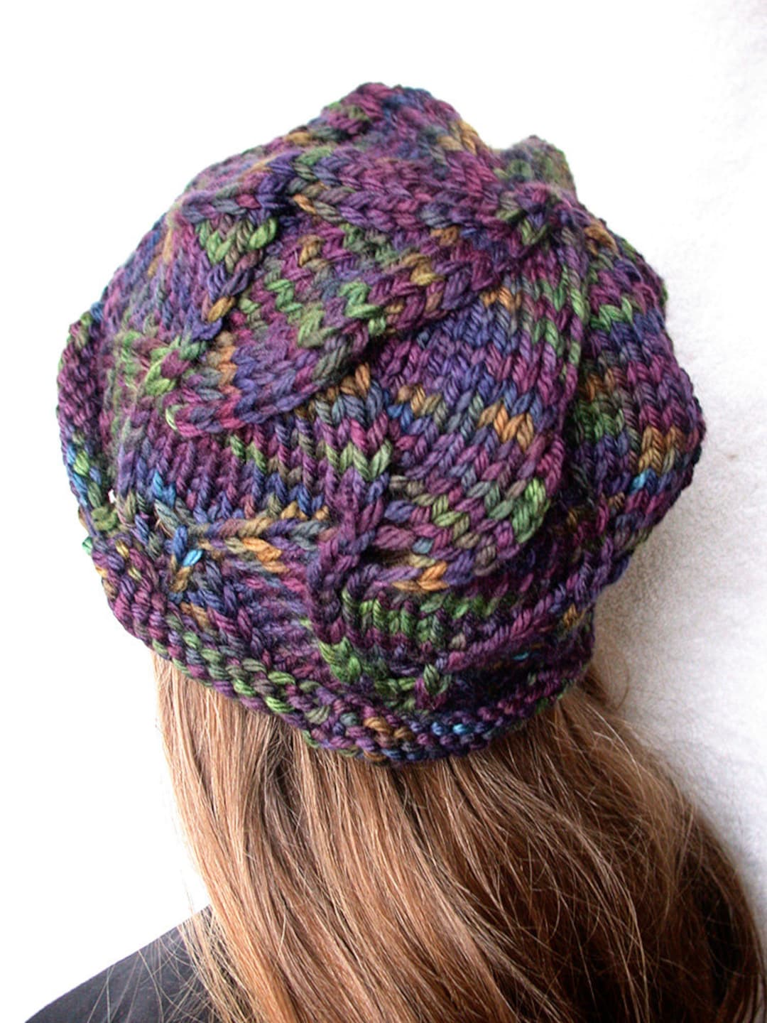 Pattern - Knitted Swirl Hat, Bulky - Etsy