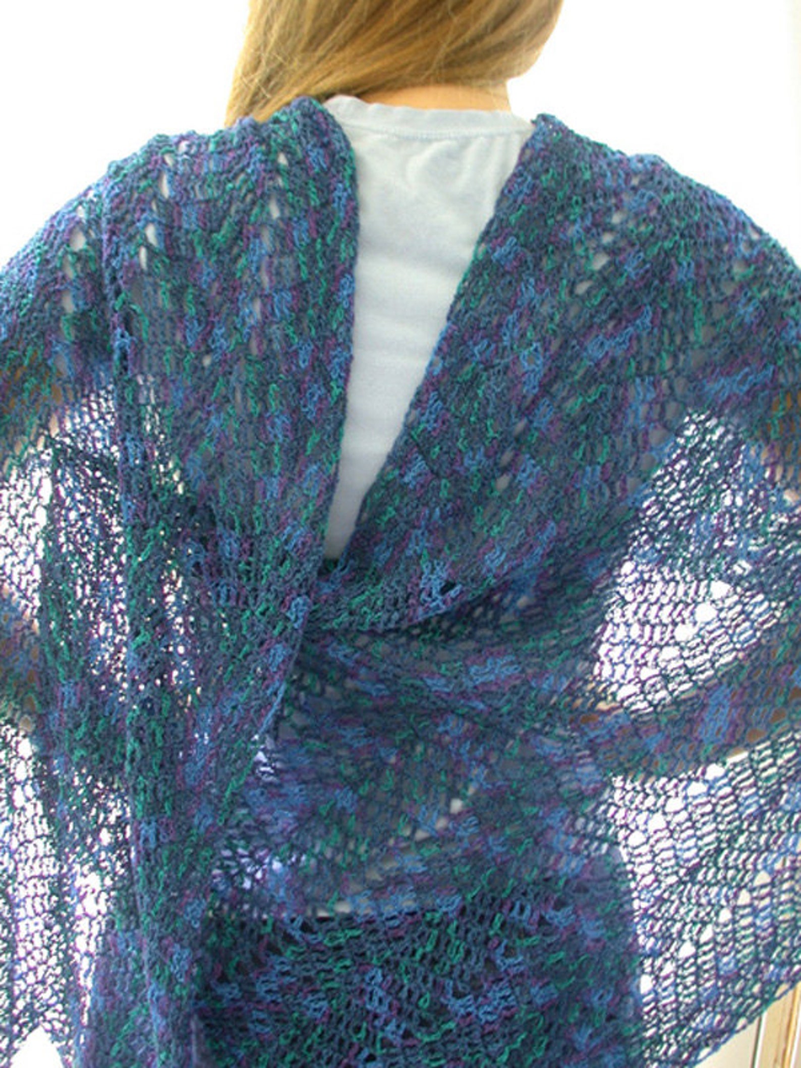 Pattern Crochet Ripple Shawl Lace - Etsy