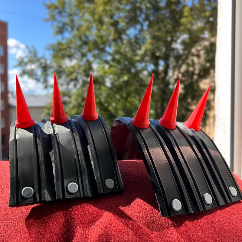 Shoulder Pads With Spikes Costume - Etsy UK