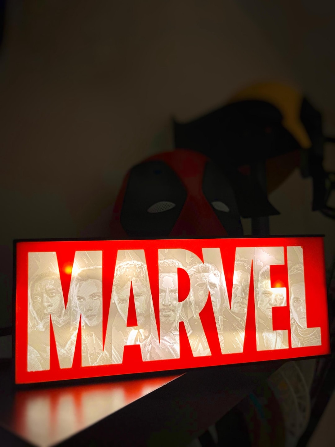 Custom 3D Printed Marvel Avengers Lithophane Lightbox Decor Gift for ...